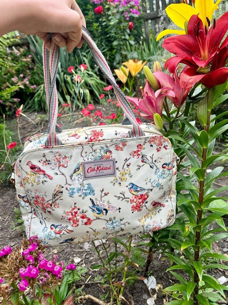 Cath Kidston Floral Tote Bag Vintage Style Handbag With Flower Print ...