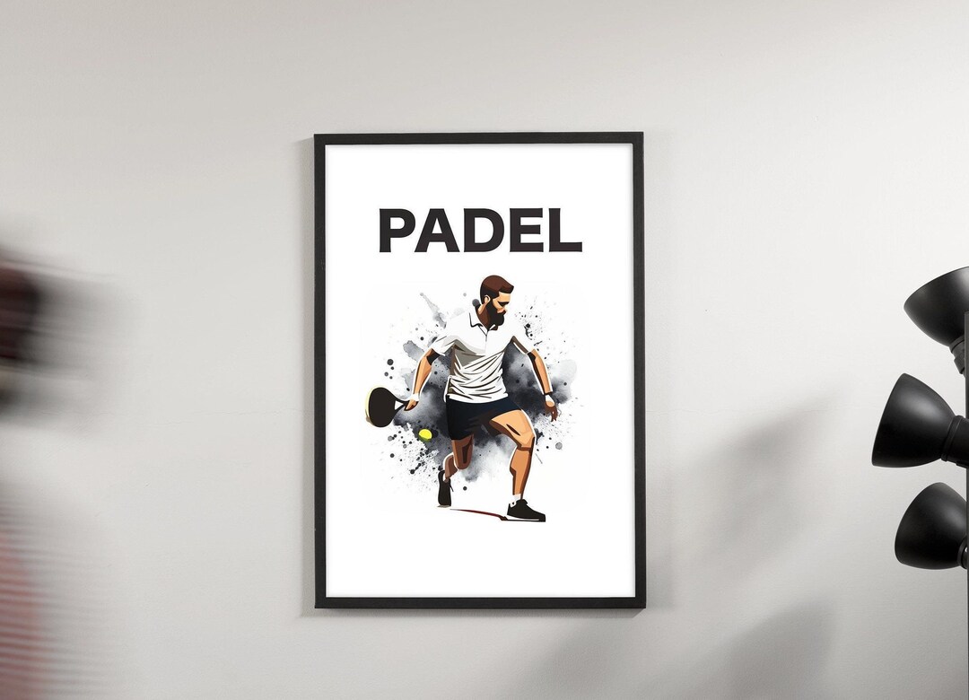 Padel Tennis Sport Poster Digital Print Padel Tennis Wall Art, Padle ...