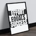 Effort Equals Success Motivational Digital Print Inspirational Office ...