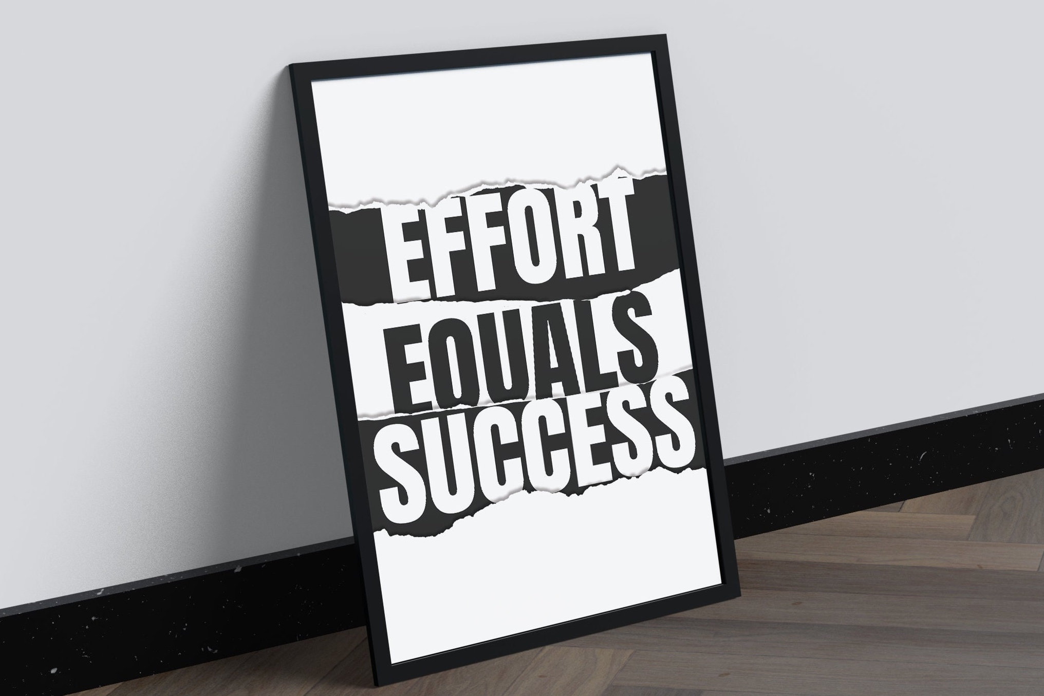 Effort Equals Success Motivational Digital Print Inspirational Office ...