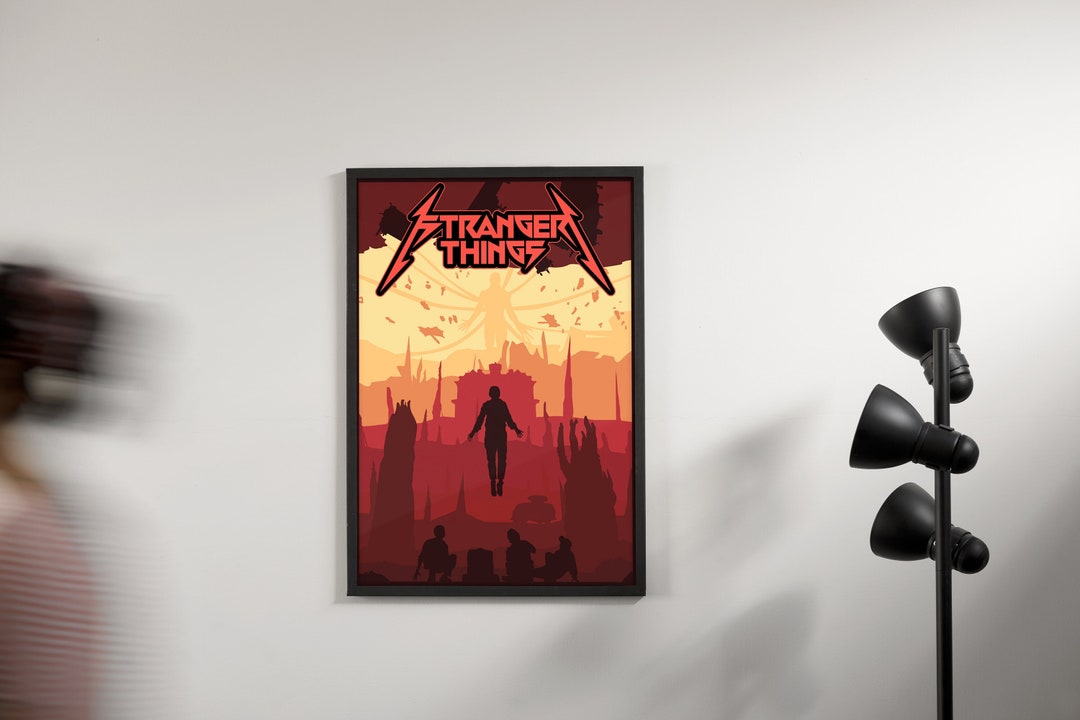 Retro Stranger Things Print graphic, Minimal, Vintage Inspired Poster ...