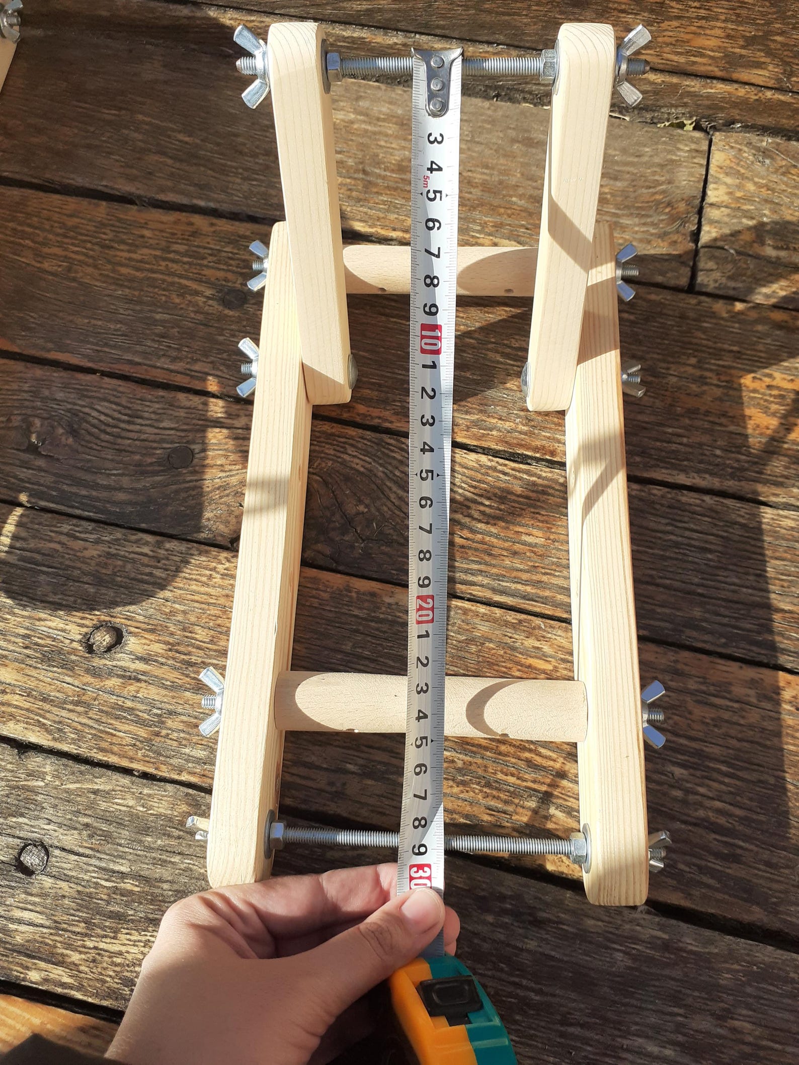 Adjustable Upright Wood Bead Loom, Loom Beadwork, Tapestry Loom, Loom ...