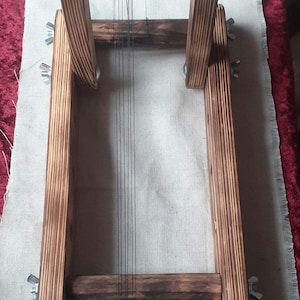 Adjustable Upright Wood Bead Loom, Loom Beadwork, Tapestry Loom, Loom ...