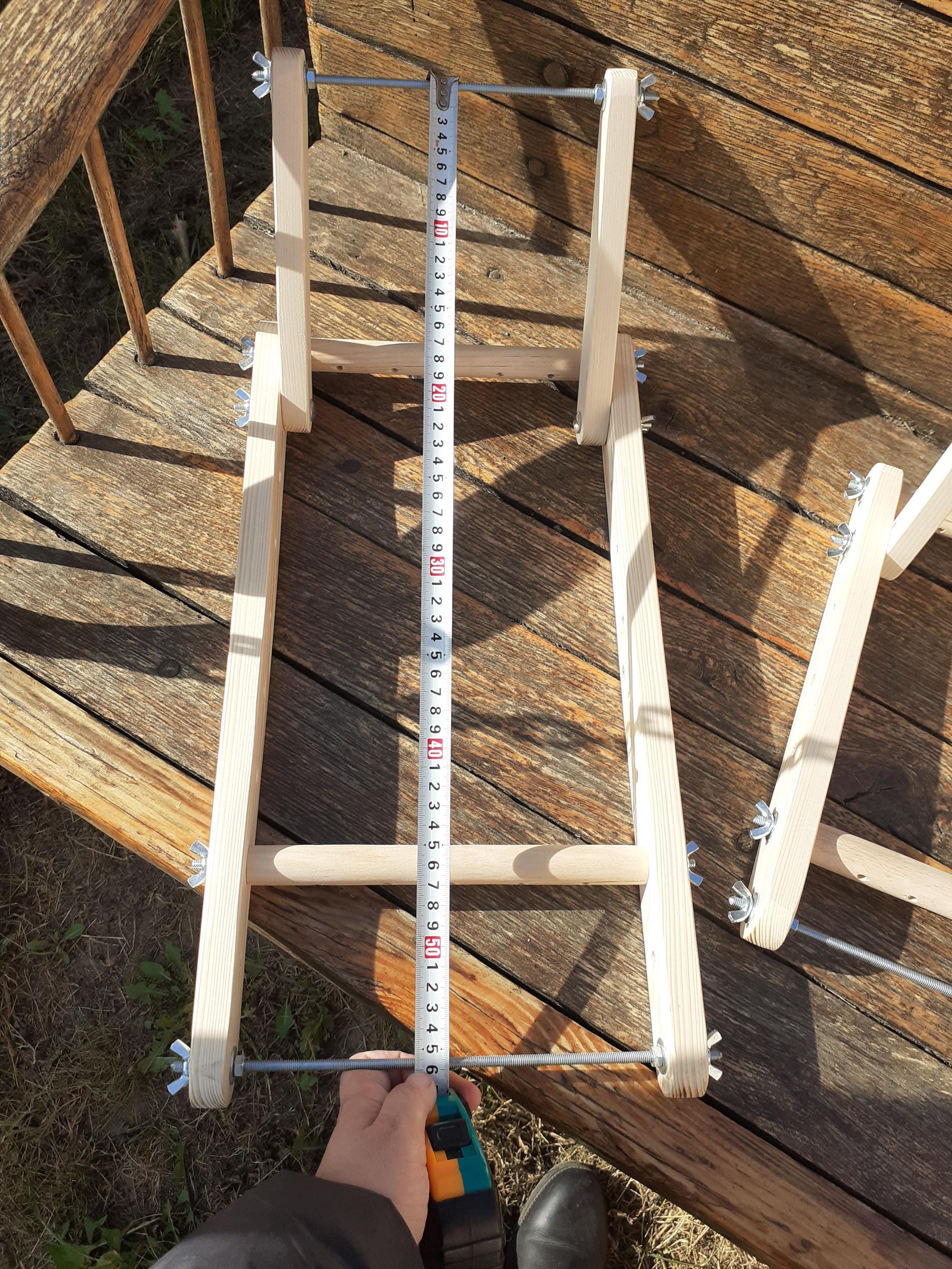 Adjustable Upright Wood Bead Loom, Loom Beadwork, Tapestry Loom, Loom ...