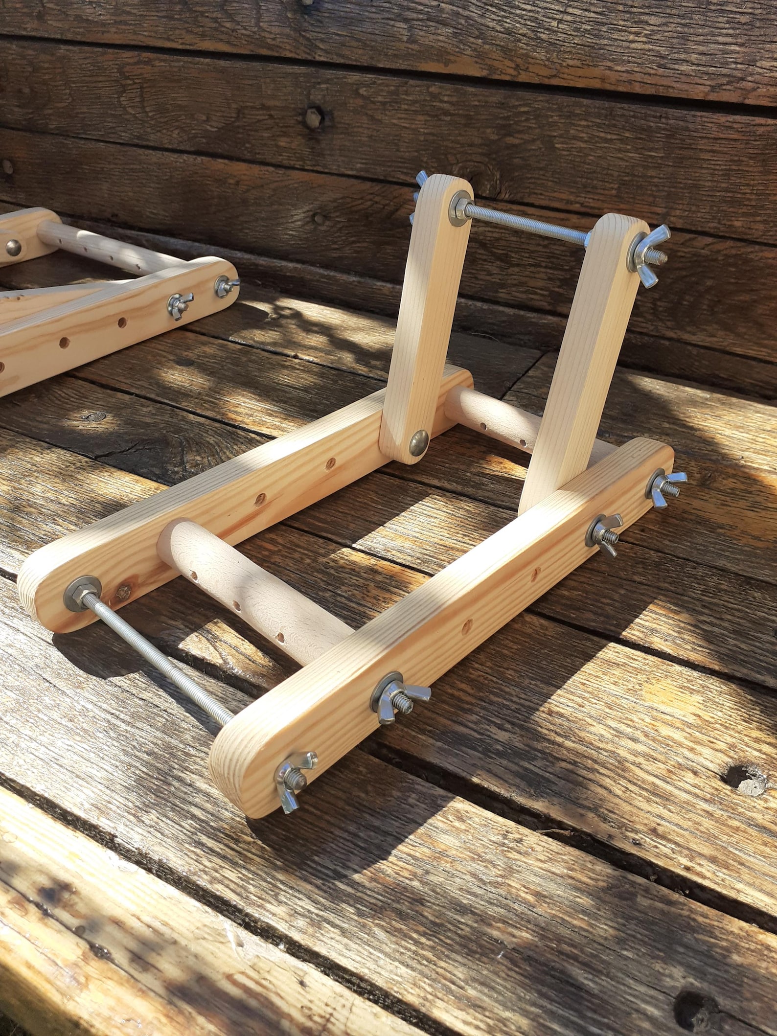 Adjustable Upright Wood Bead Loom, Loom Beadwork, Tapestry Loom, Loom ...