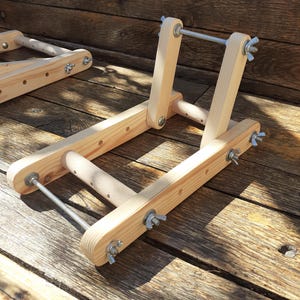 Adjustable Upright Wood Bead Loom, Loom Beadwork, Tapestry Loom, Loom ...