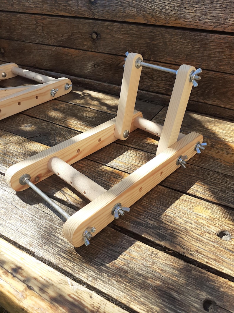 Adjustable Upright Wood Bead Loom, Loom Beadwork, Tapestry Loom, Loom ...