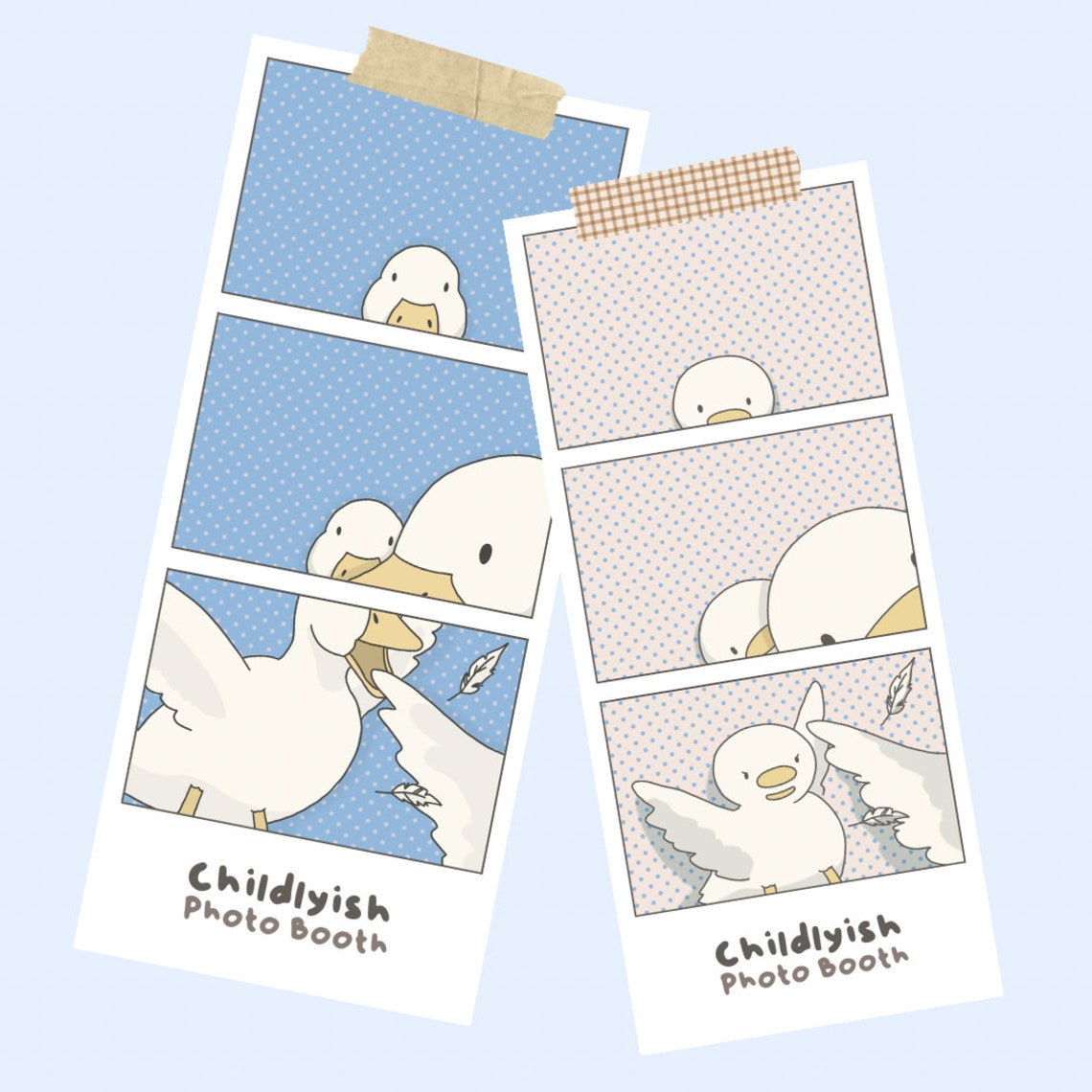 Duck Photo Booth Strips Wall Art Decor Polaroid Film Print Ducks Birds ...