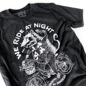 We Ride at Night // Adult Crew T-shirt - Etsy