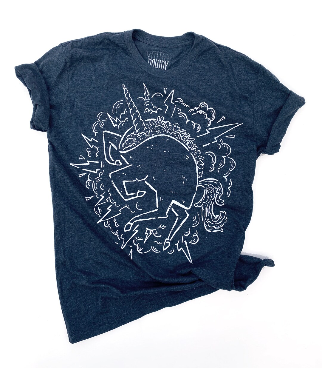 Uni Corn Taco // Adult Crew T-shirt - Etsy