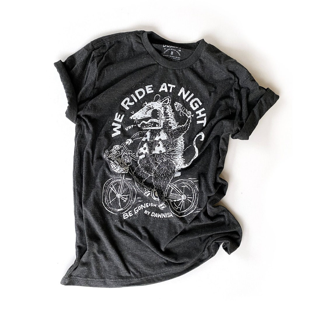 We Ride at Night // Adult Crew T-shirt - Etsy