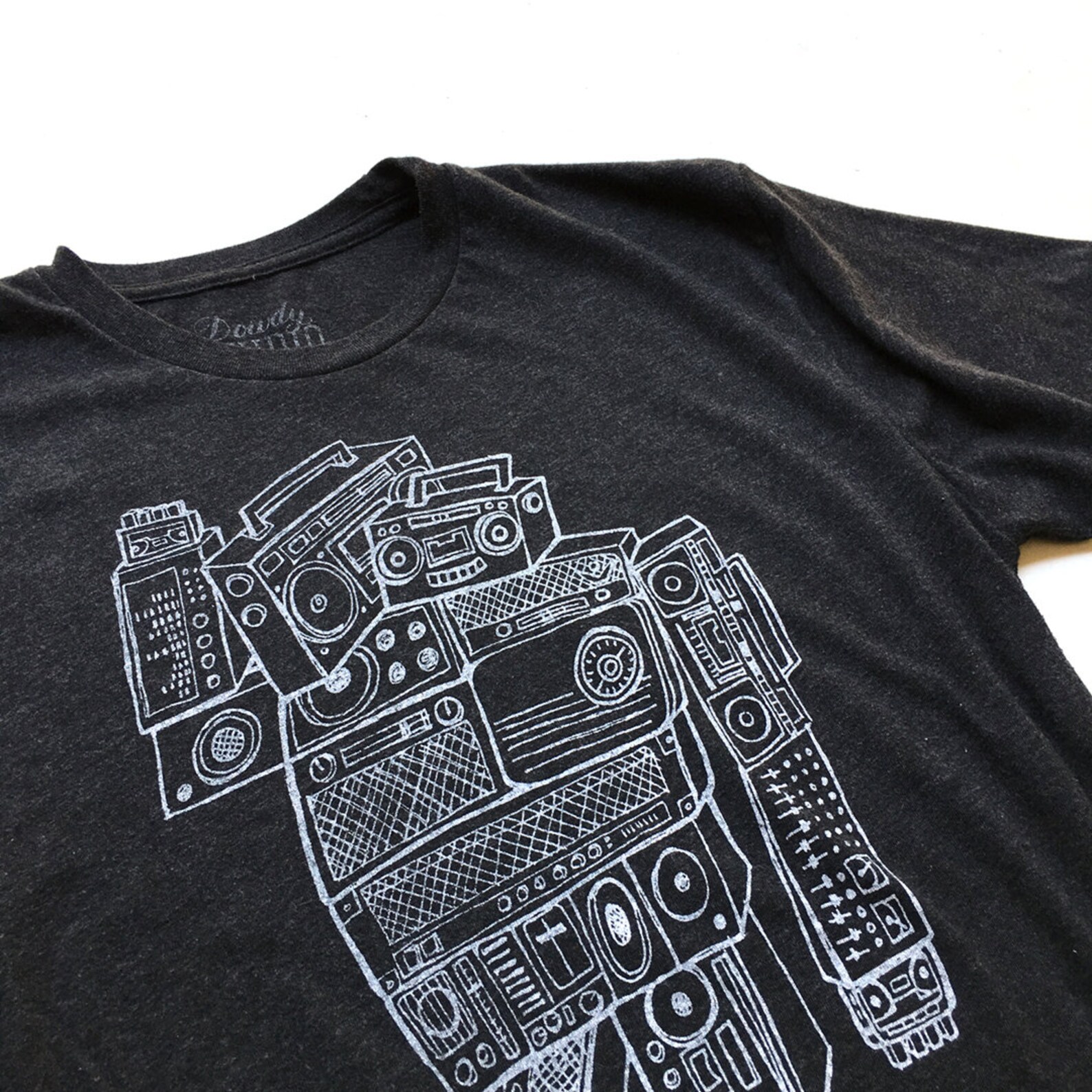 Boom Bot // Adult Crew T-shirt | Etsy