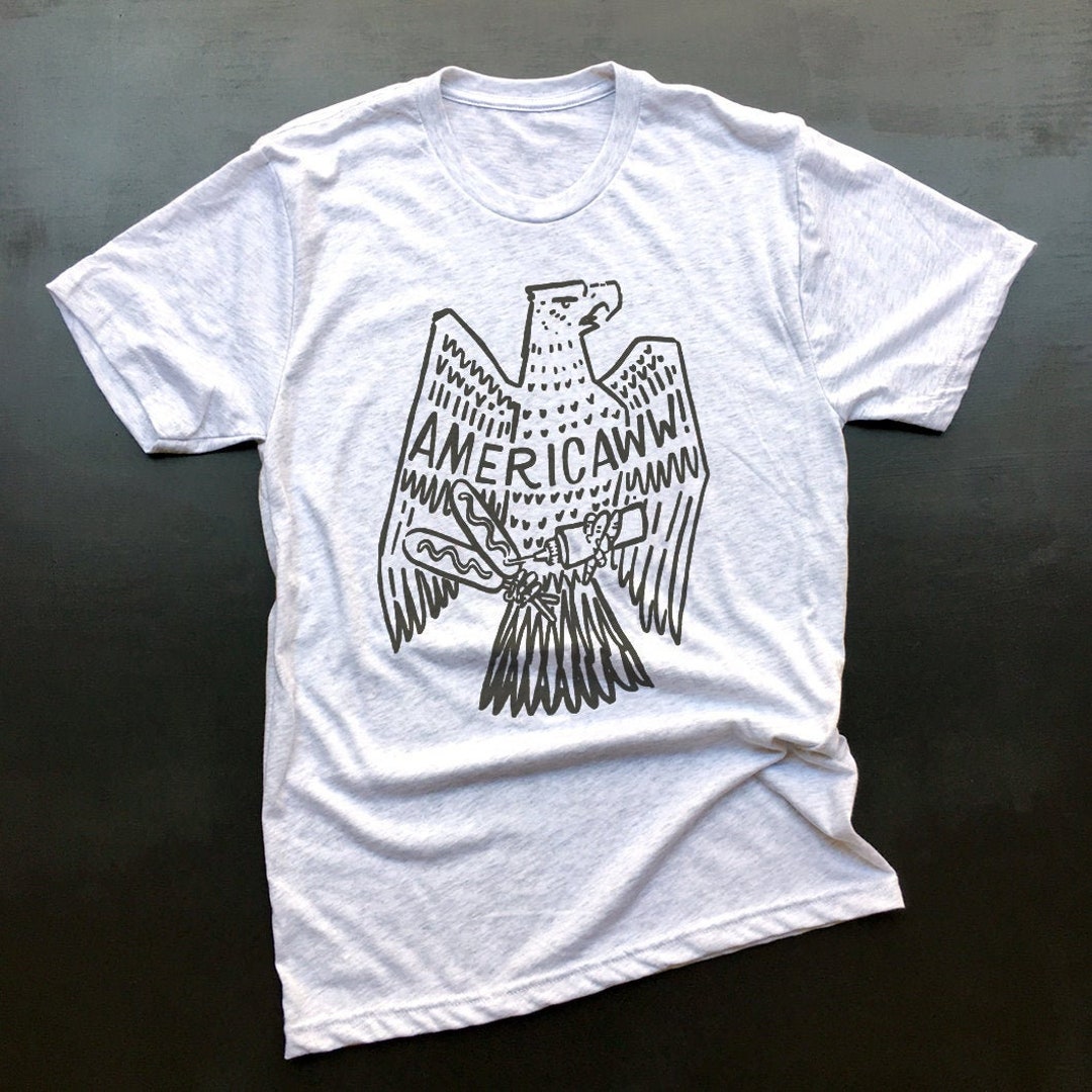 Americaww // Adult Crew T-shirt - Etsy