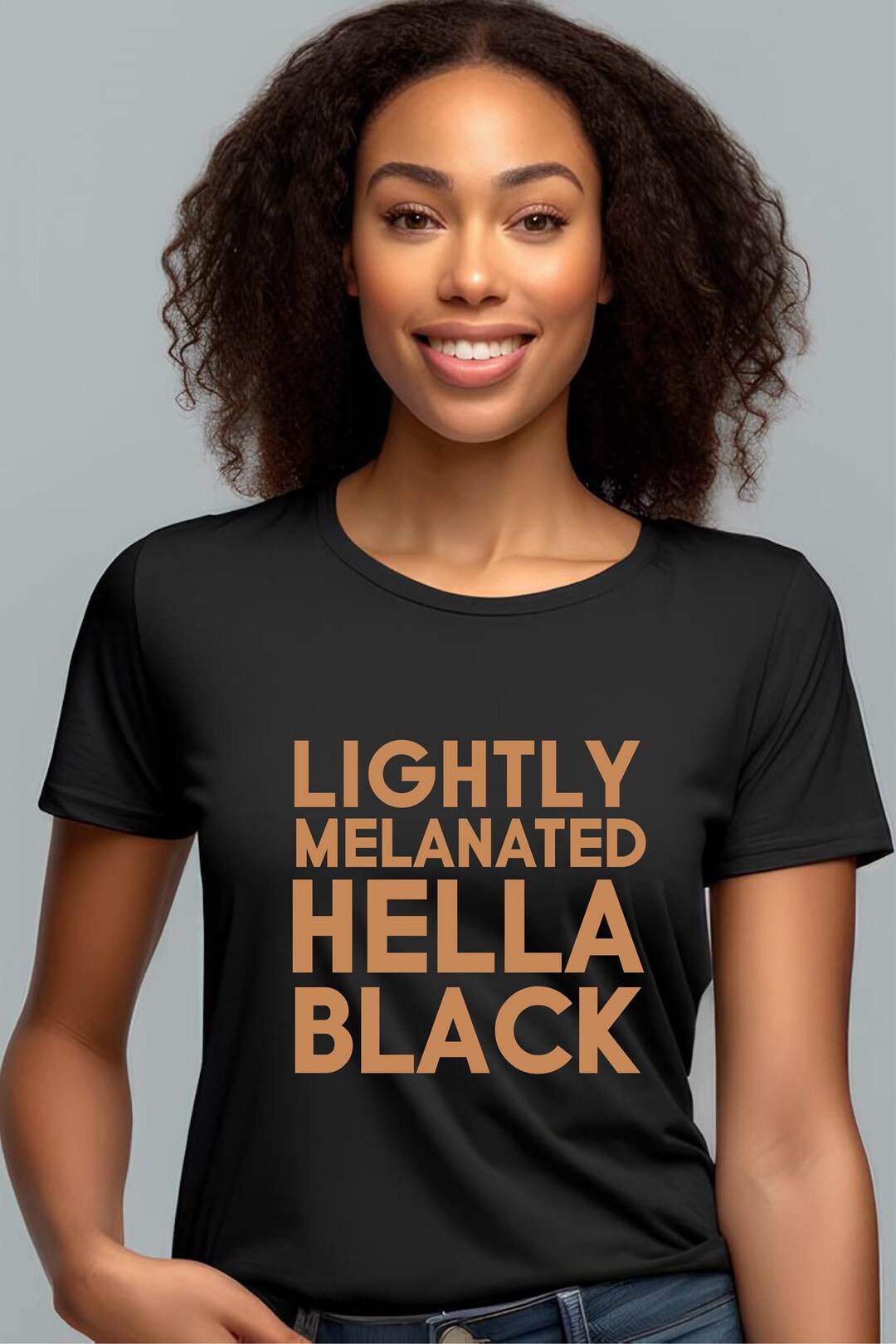 Lightly Melanated Hella Black PNG File, Black History Svg, Melanin Svg ...