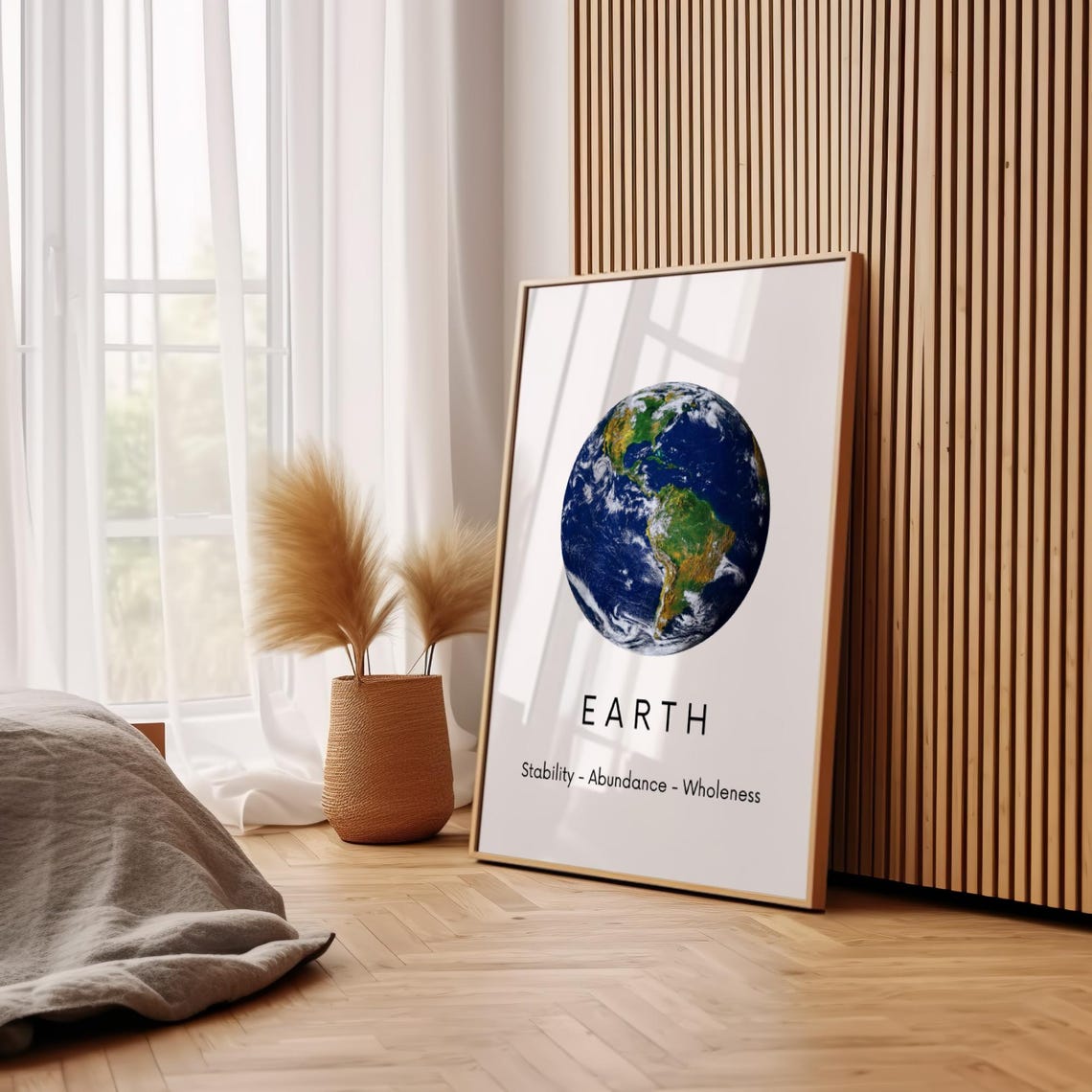 Planet Earth Wall Art Space Artwork Planet Wall Art Decor Home Decor ...