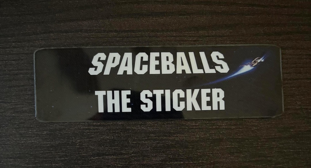 SPACEBALLS the Sticker Waterproof Vinyl Sticker - Etsy