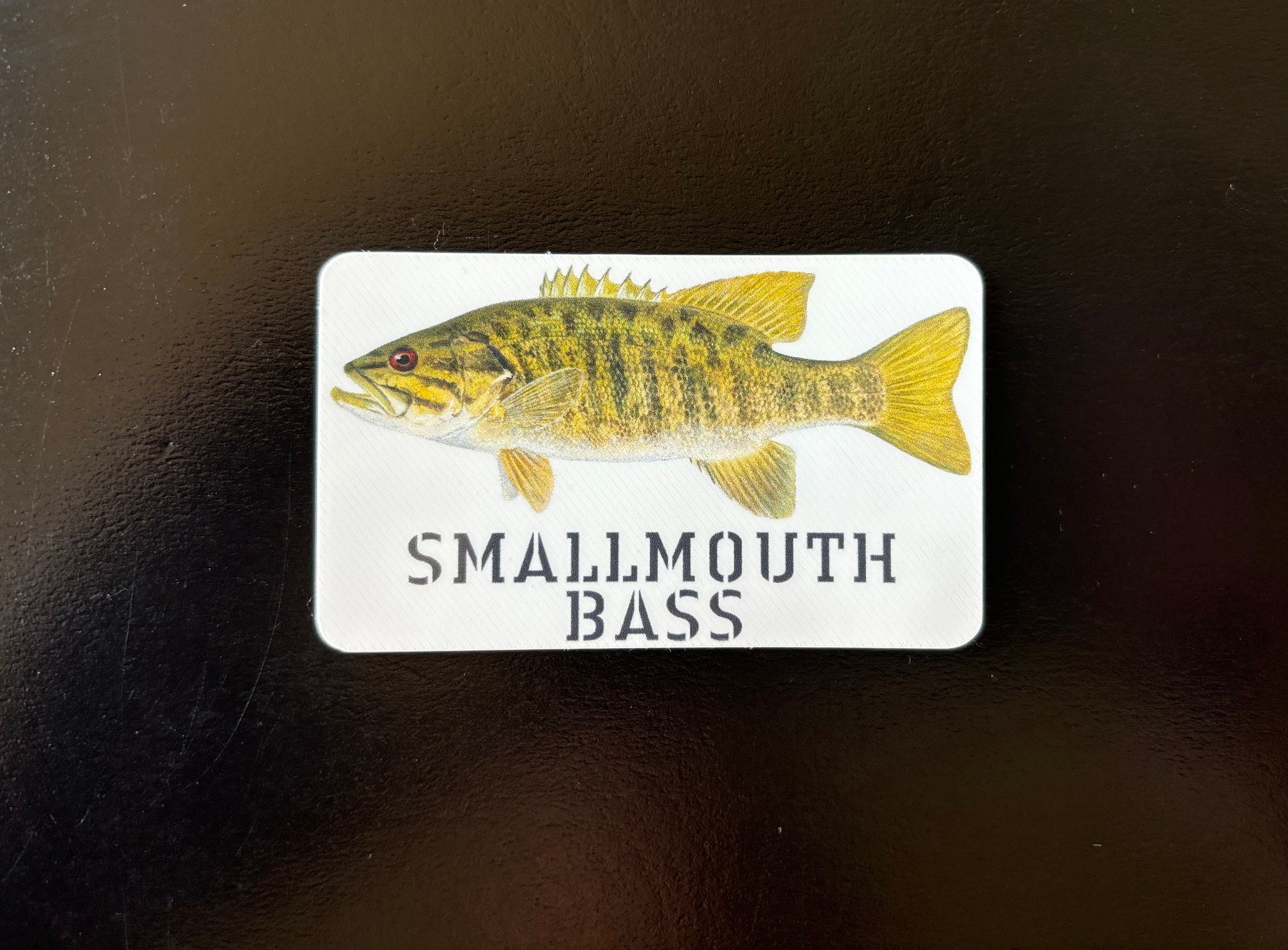 Smallmouth Bass Waterproof Vinyl Sticker Refrigerator Magnet - Etsy