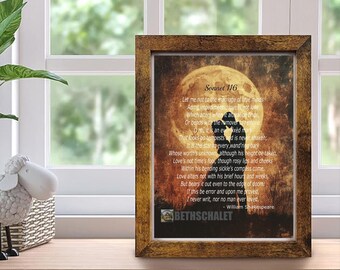 Sonnet 116 by William Shakespeare - Printable Poetry, Digital Download ...