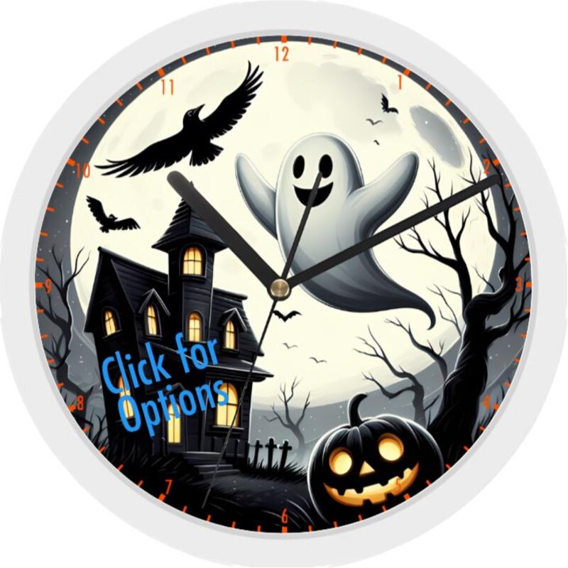 Halloween Clock - Etsy