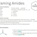 Amides Naming Organic Compound Q&A Set - Etsy