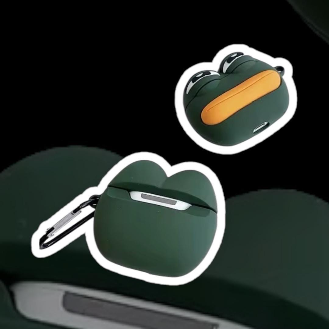 Custom Pepe Frog Pepe Meme Inspired Airpods Case Pepe Frog Meme ...