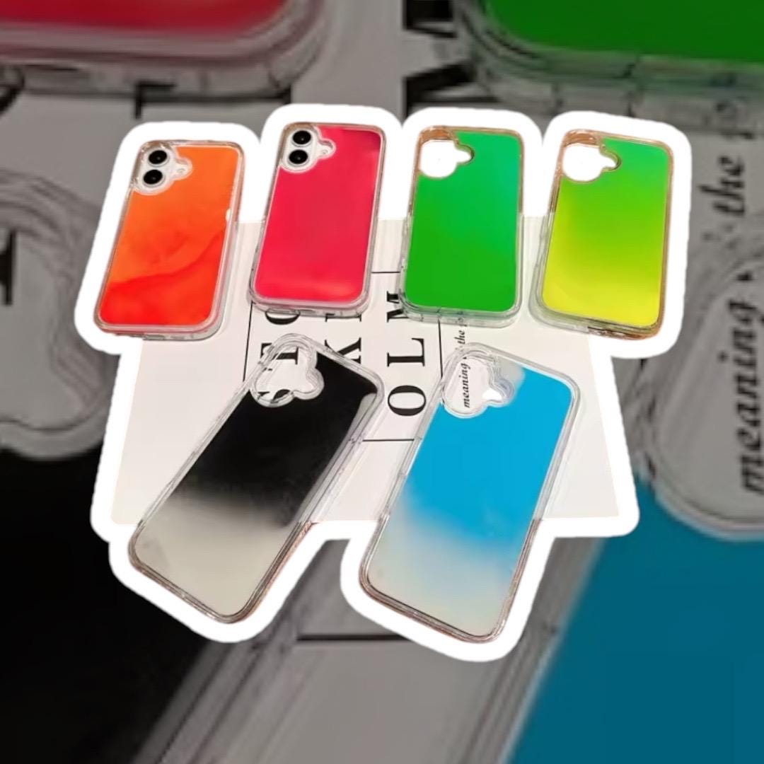 Custom Cute Liquid Glow iPhone 16 Pro Max Case Cute 3D Glow in the Dark ...