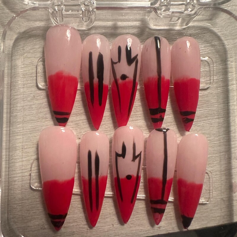 Sukuna Nails - Etsy