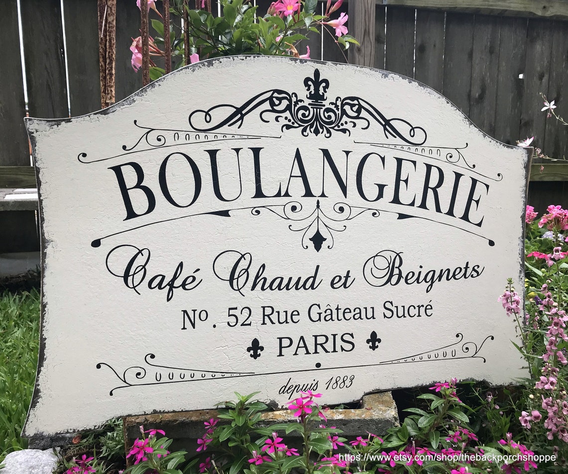 BOULANGERIE | LARGE French Kitchen Signs | French Bakery | 28 X 18 - Etsy