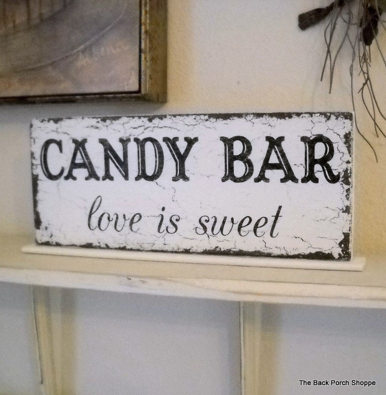 CANDY BAR Love is Sweet Candy Bar Signs Wedding Signs | Etsy