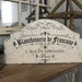 LAUNDRY, French Signs, Heavy Distressed, BLANCHISSERIE, French Laundry ...