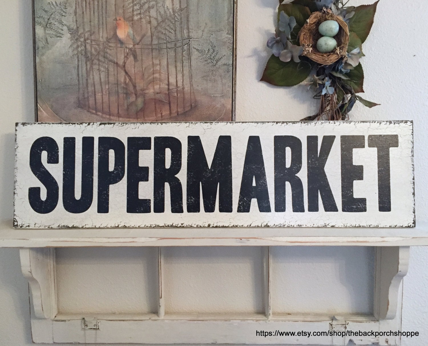 SUPERMARKET Sign Super Market FIXER UPPER Style Sign | Etsy