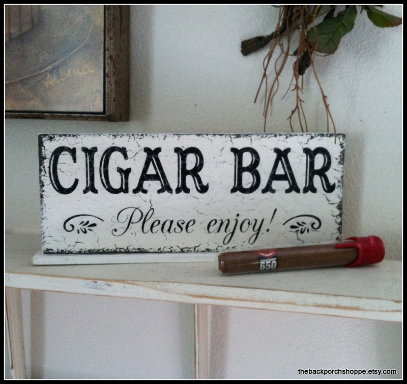 CIGAR BAR Cigar Bar Signs Wedding Signs Bar Signs Cigar - Etsy
