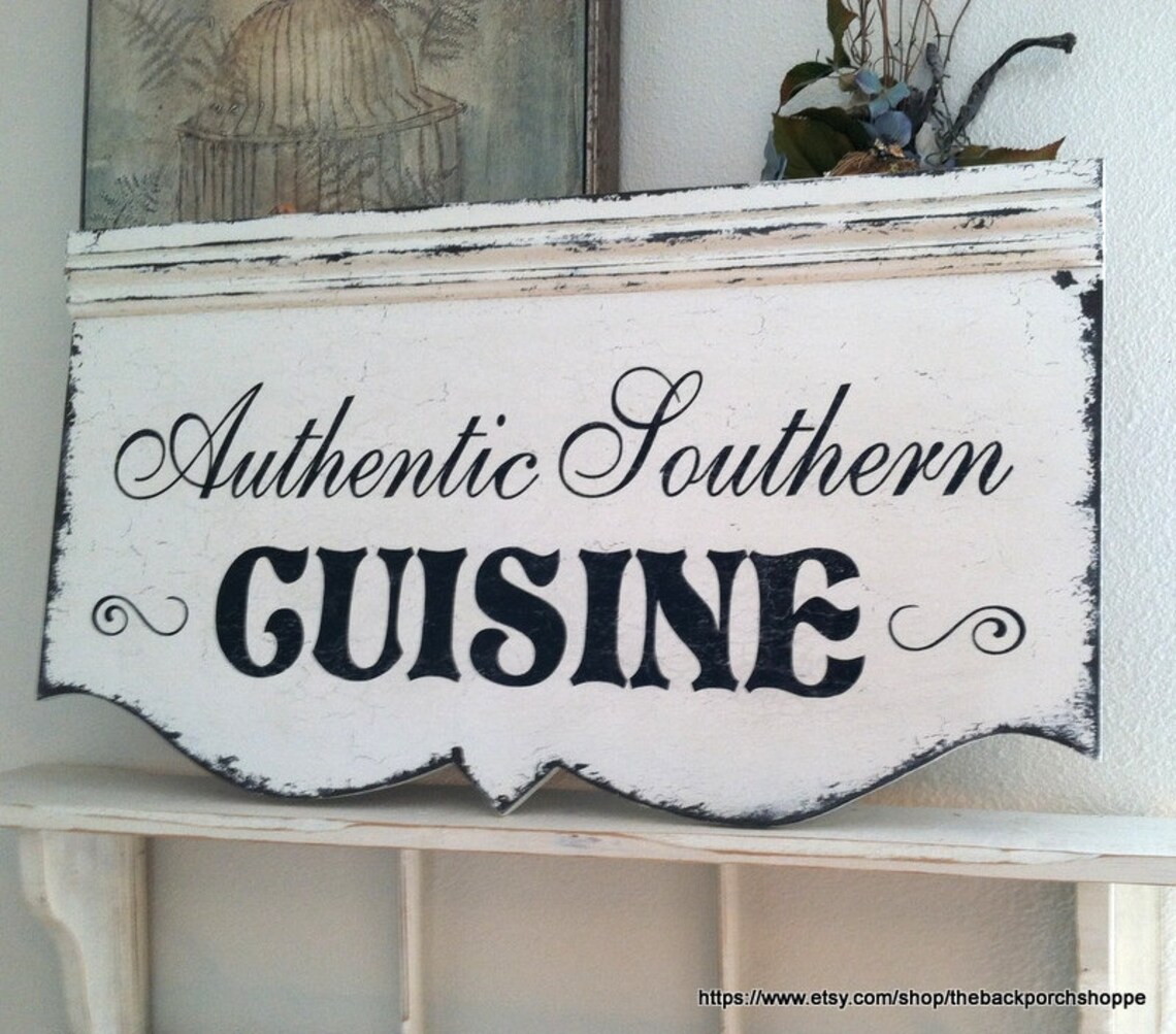 Kitchen Sign SOUTHERN Cooking French Cooking Italian Food - Etsy