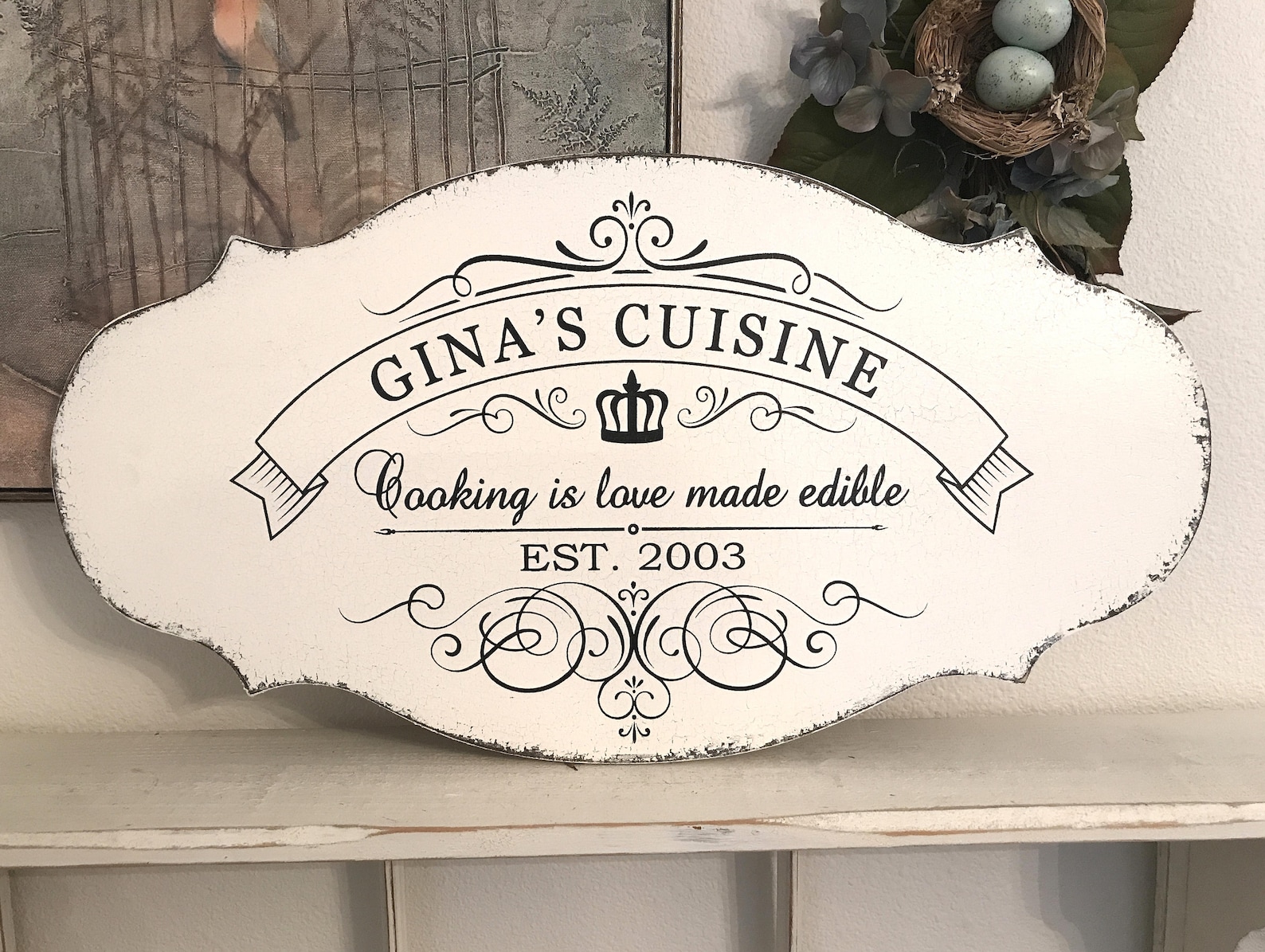Personalized Kitchen Signs FRENCH Signs Cuisine Signs | Etsy