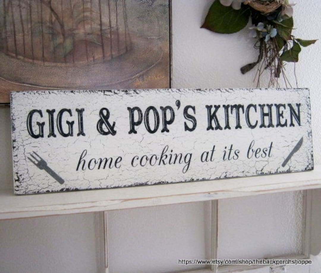 KITCHEN SIGNS Personalized Kitchen Signs Home Cooking - Etsy