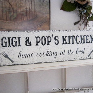 KITCHEN SIGNS Personalized Kitchen Signs Home Cooking - Etsy