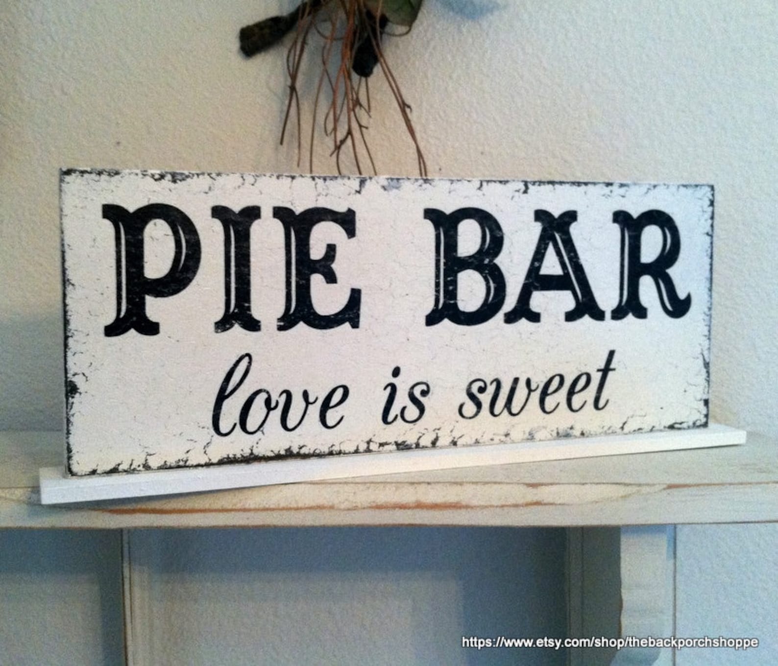 PIE BAR Signs | Love is Sweet | Pie Bar | Wedding Signs | Self Standing ...