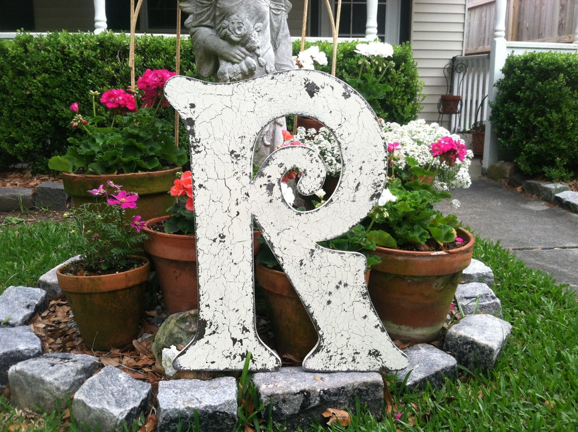 LETTER R 2 Ft Tall Vintage Style Wood Cut Out Signs Guest | Etsy