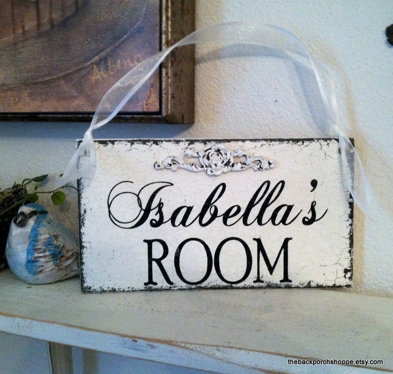 Child's ROOM SIGN, Custom Name Sign, Door Sign, Room Sign, Baby Shower ...