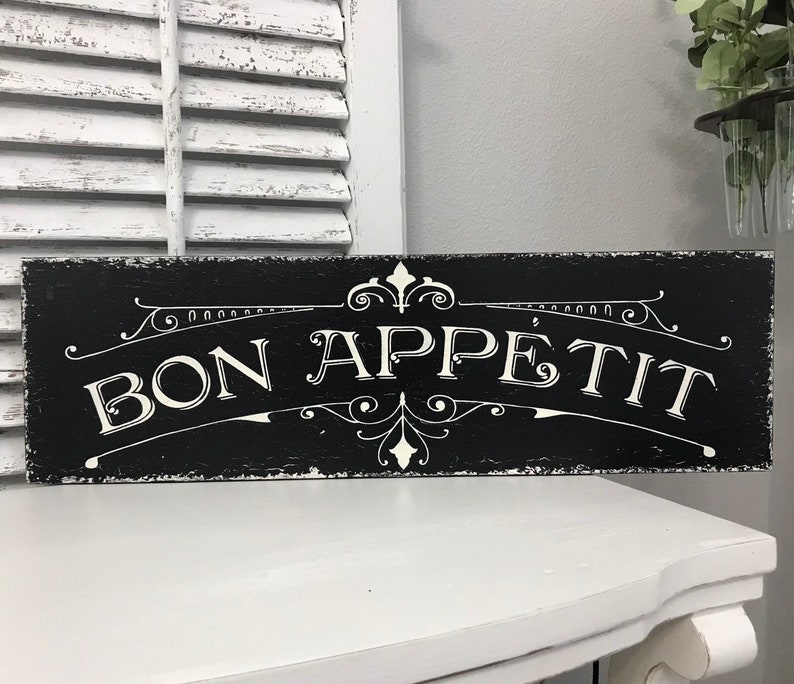 BON APPETIT French Signs Kitchen Signs Bon Appetit Signs - Etsy