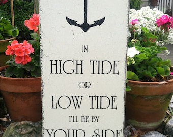 High Tide or Low Tide Personalized Sign. 12 X 24 - Etsy