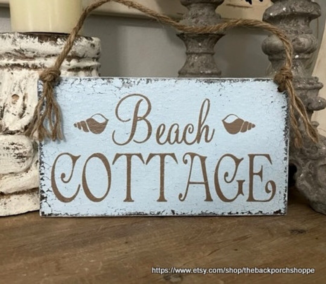 Beach Cottage Sign Beach Sign Beach House Beach Cottage 9 - Etsy