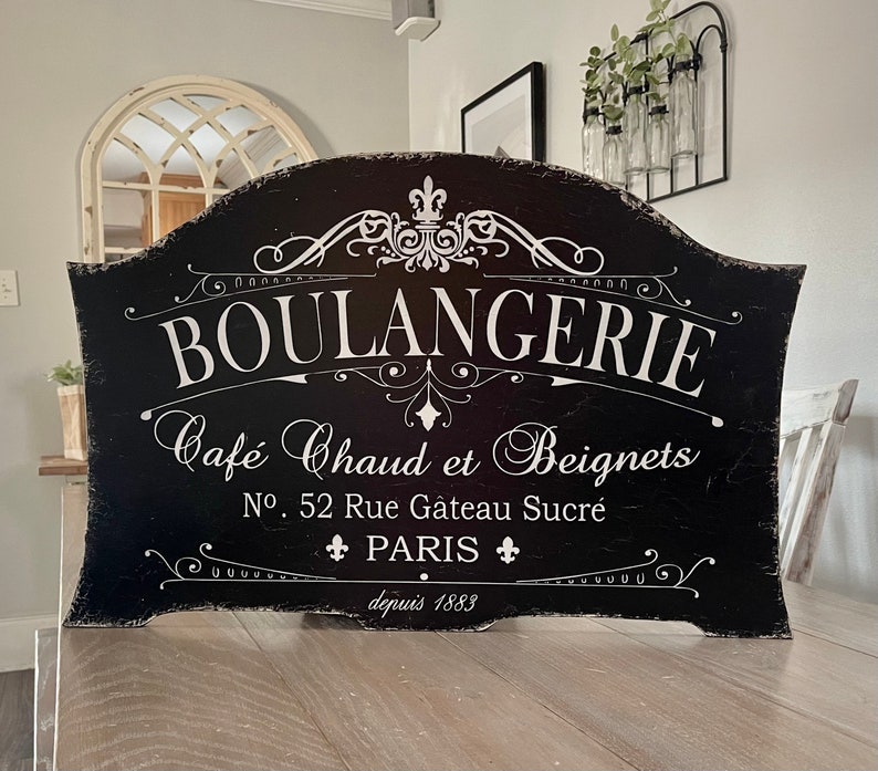 BOULANGERIE | LARGE French Kitchen Signs | French Bakery | 28 X 18 - Etsy