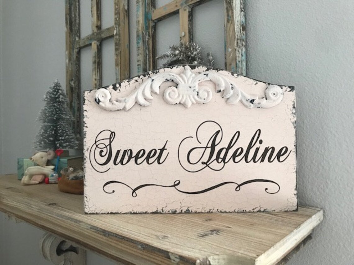 SWEET DREAMS, Sweet Dreams Sign, Custom Name Sign, Little Girl Signs ...