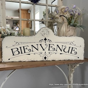 BIENVENUE, French Signs, Welcome Sign, Family Sign, 36 X 15 - Etsy