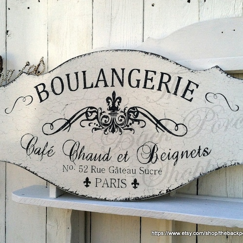 BOULANGERIE LARGE French Kitchen Signs French Bakery 28 - Etsy