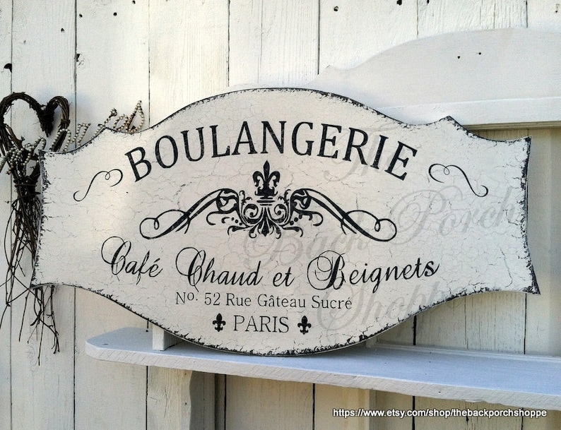 BOULANGERIE | French Signs | Kitchen Signs | French Bakery 27 X 14 - Etsy