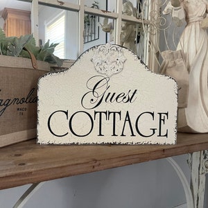 GUEST COTTAGE. Lake House, Beach Cottage, Vintage Style Signs, 17 X 12 ...
