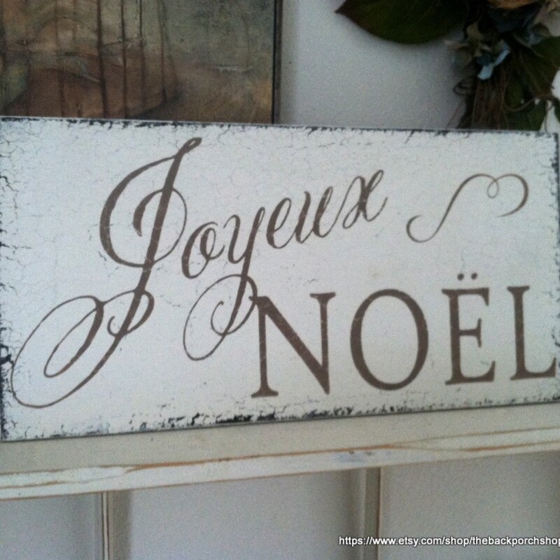 Joyeux Noel Sign - Etsy
