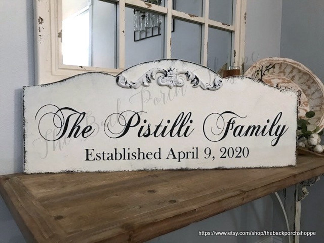CUSTOM PERSONALIZED SIGN, Wedding Sign, Christmas Gift, Established ...